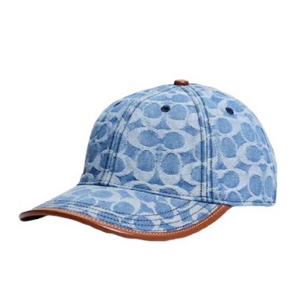 Coach | Accessories | Nwt Coach Signature Denim Baseball Cap | Poshmark